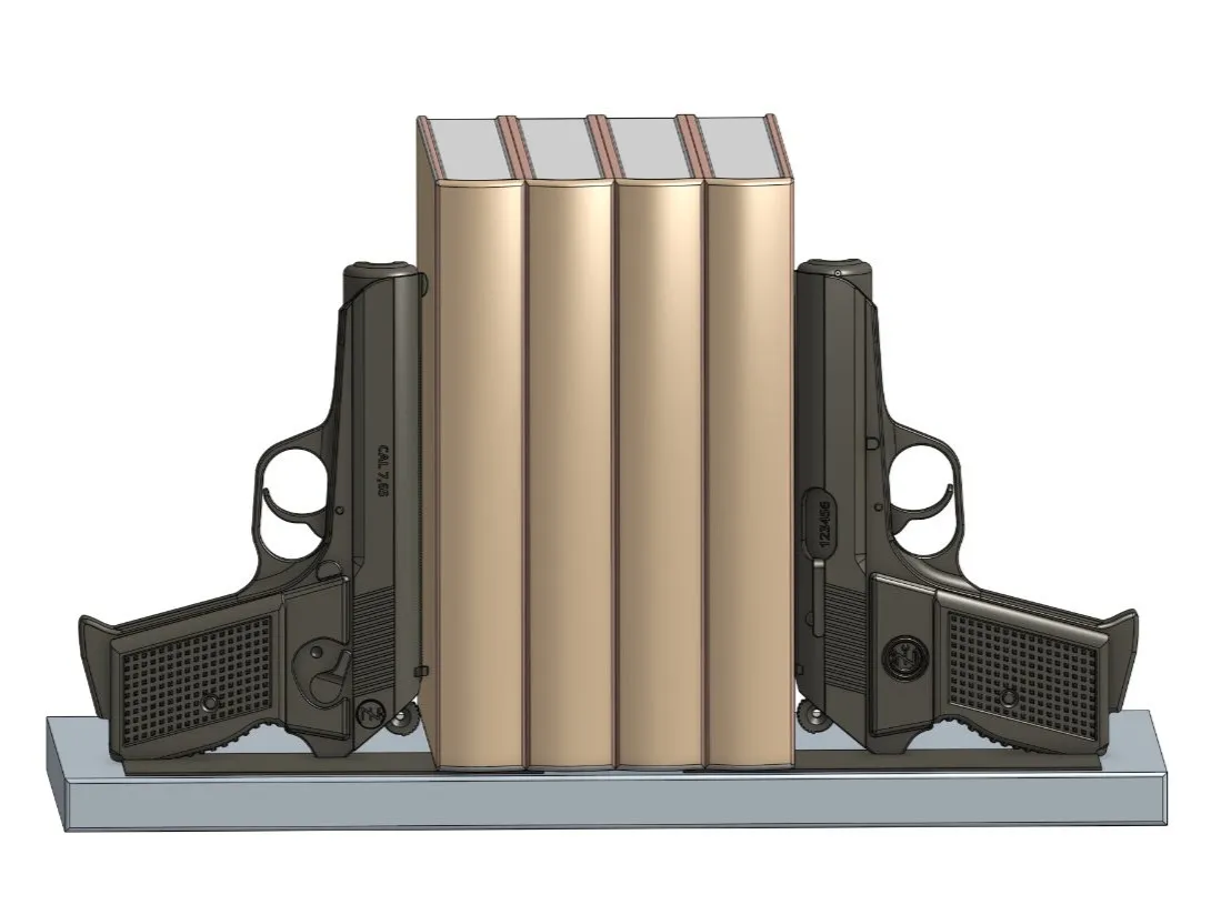 Gun Book end by Thorin Oakenshield | Download free STL model ...