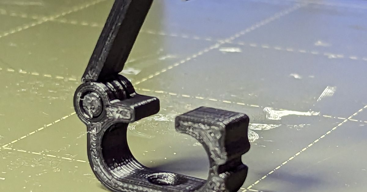 Wire clip with tab! by Bill Ruehl | Download free STL model ...