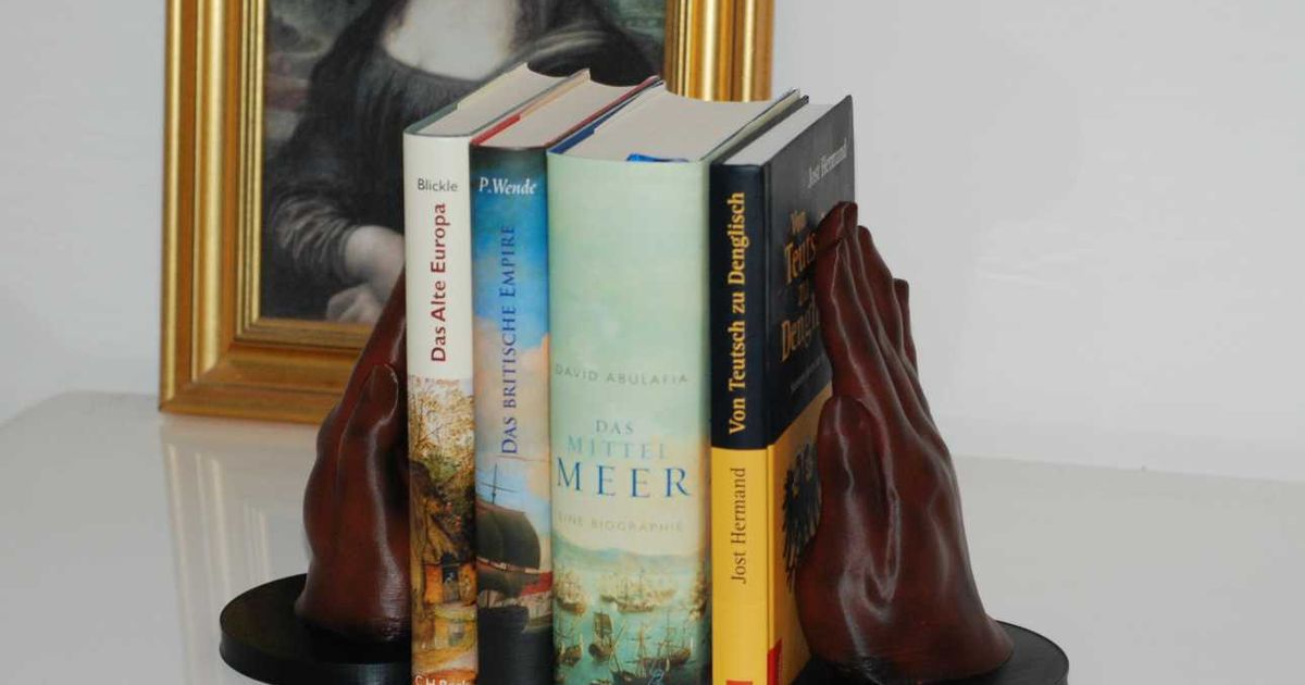Helping Hands: Bookends by bunnyology | Download free STL model ...