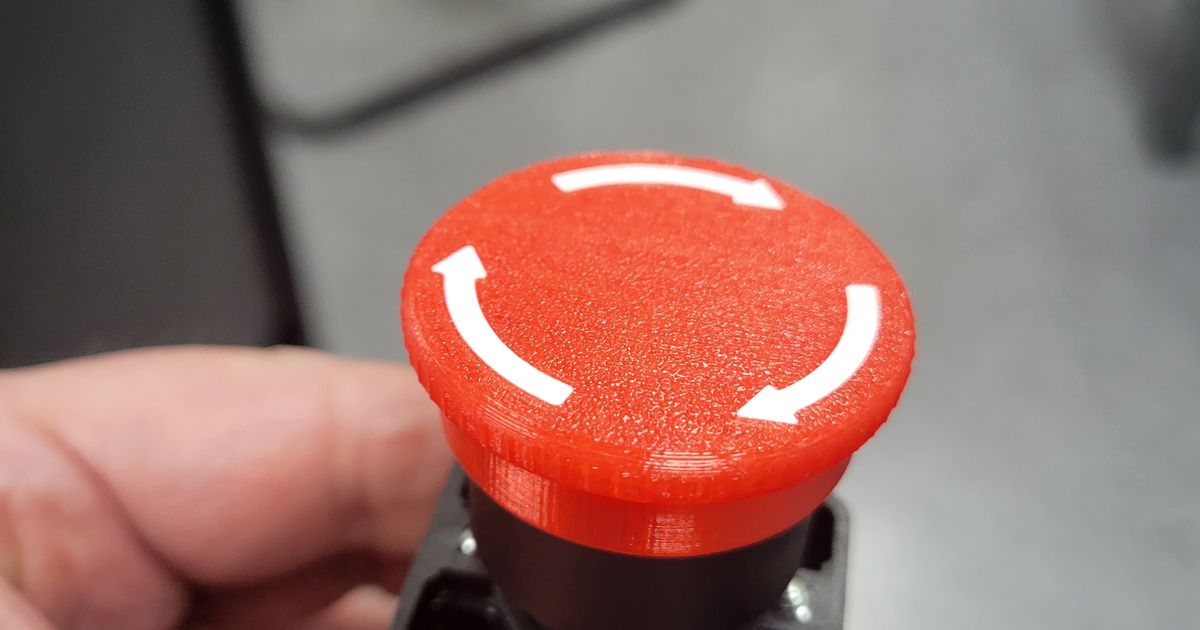 22 mm E-Stop Replacement Button by Dante | Download free STL model ...