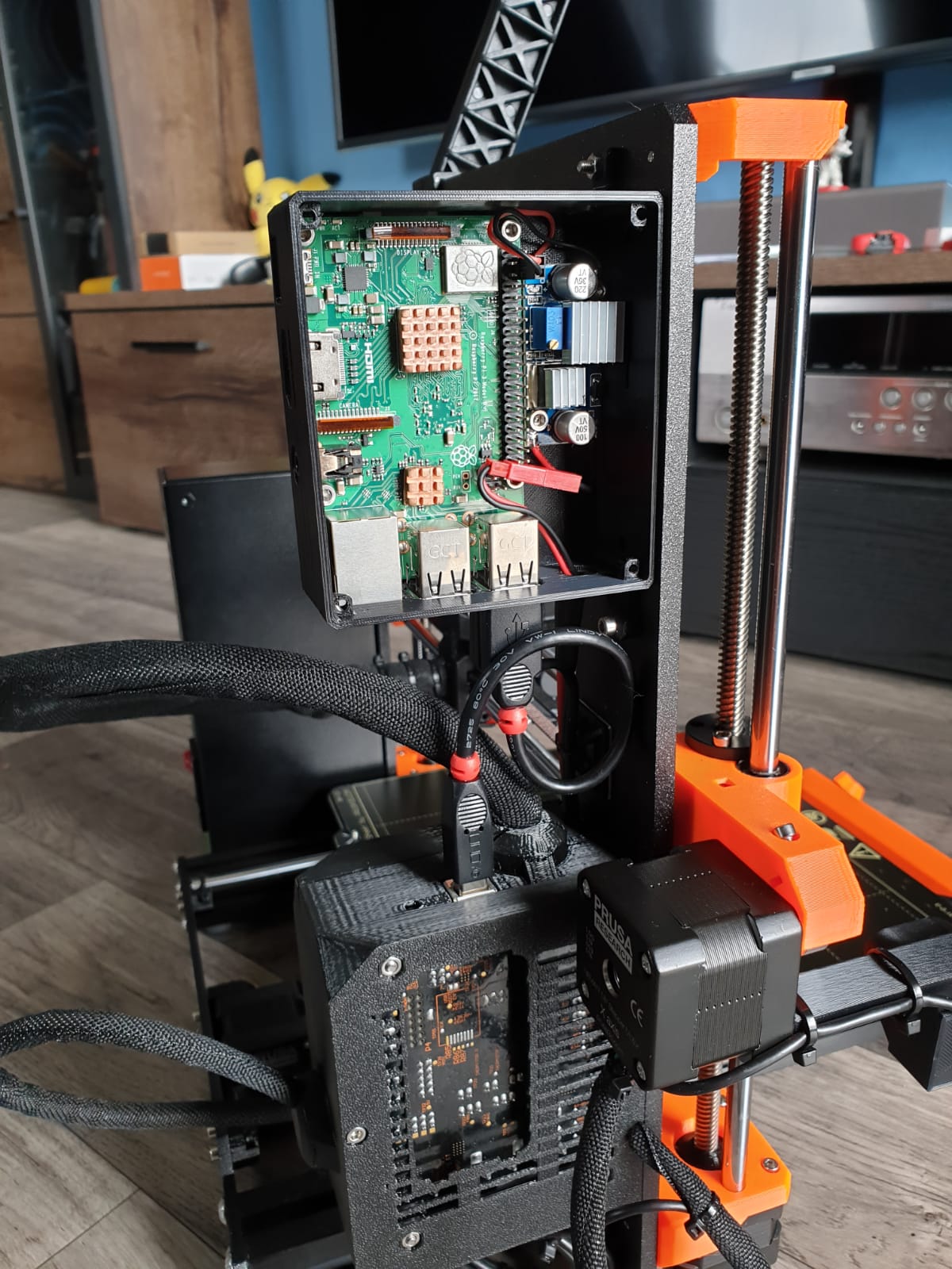 Raspberry Pi 3 Case for Pi & Buck Converter - Direct Prusa i3 MK3 ...