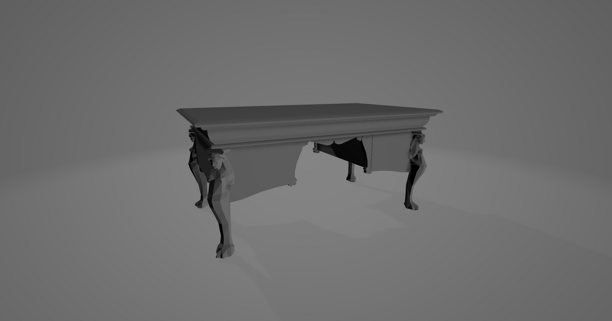 Fancy Desk from Fallout 76 by #1Primate | Download free STL model ...