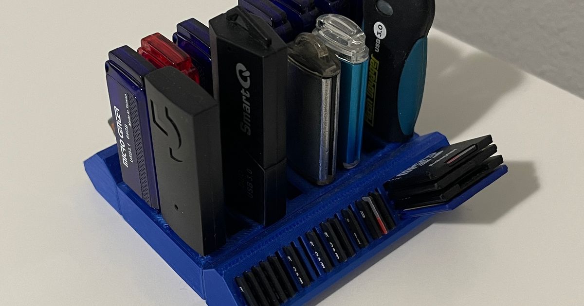Flash Drive and Micro SD Organizer by probablyoffline | Download free ...