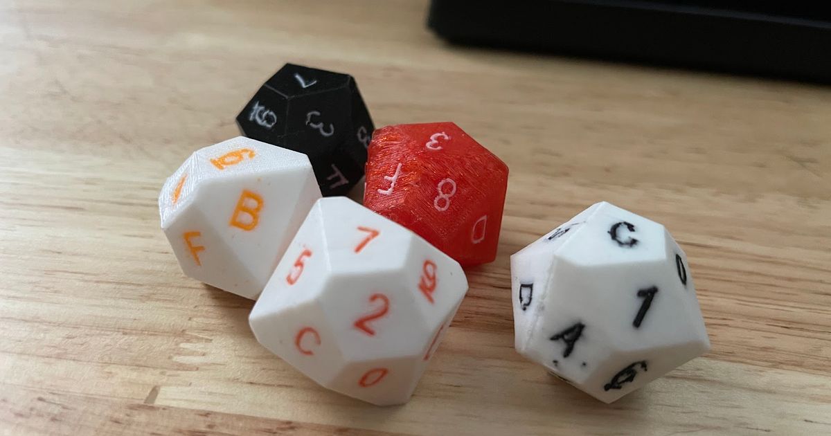 16 Sided Dice by Matthew Newberg | Download free STL model | Printables.com