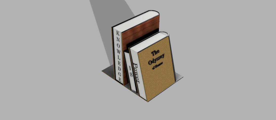 Leaning Bookend by Ryan Astles | Download free STL model | Printables.com
