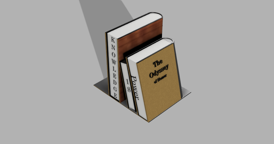 Leaning Bookend by Ryan Astles | Download free STL model | Printables.com