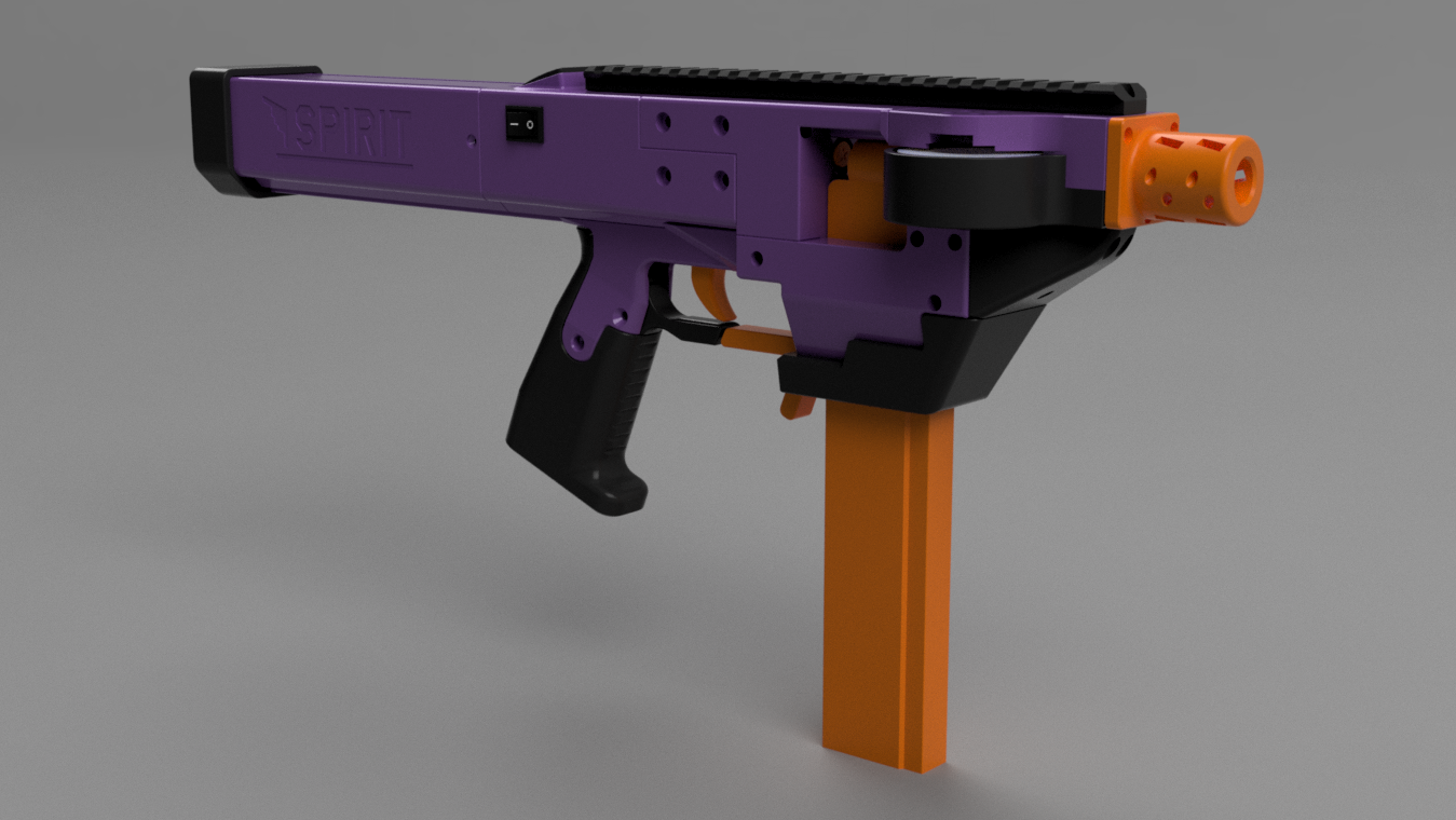 Spirit - A brushless flywheel dart blaster by wonderboy | Download free ...