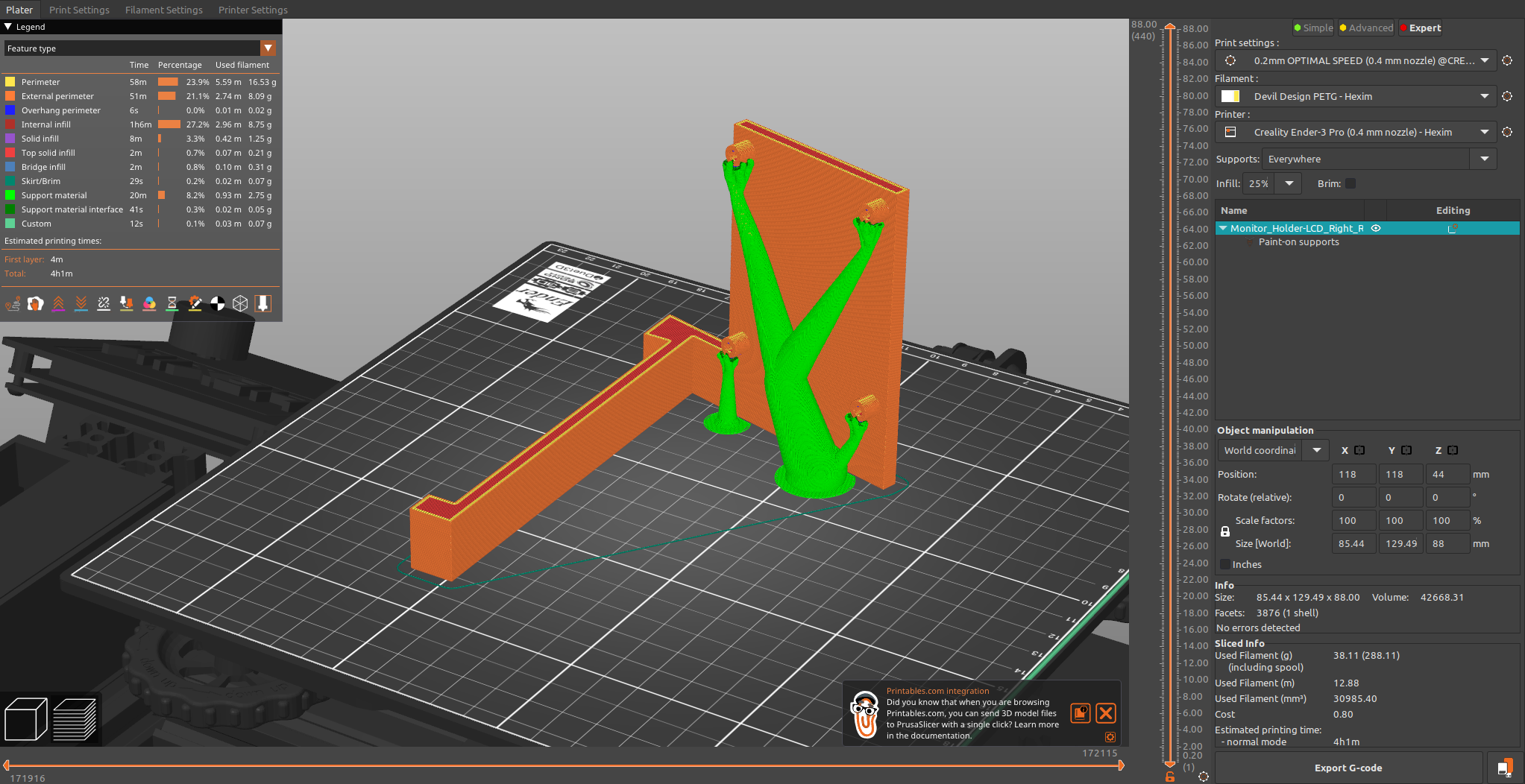 Waveshare 7" LCD / Raspberry Pi Development Holder by heximcz ...