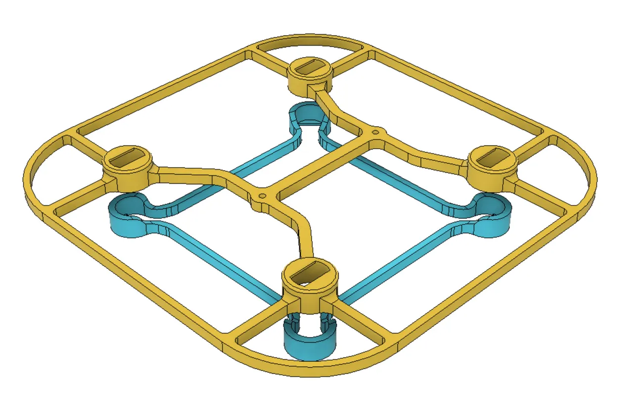 Super Lightweight but Durable Frame for Eachine E010 TinyWhoop by Andras Bognar Download free STL model Printables