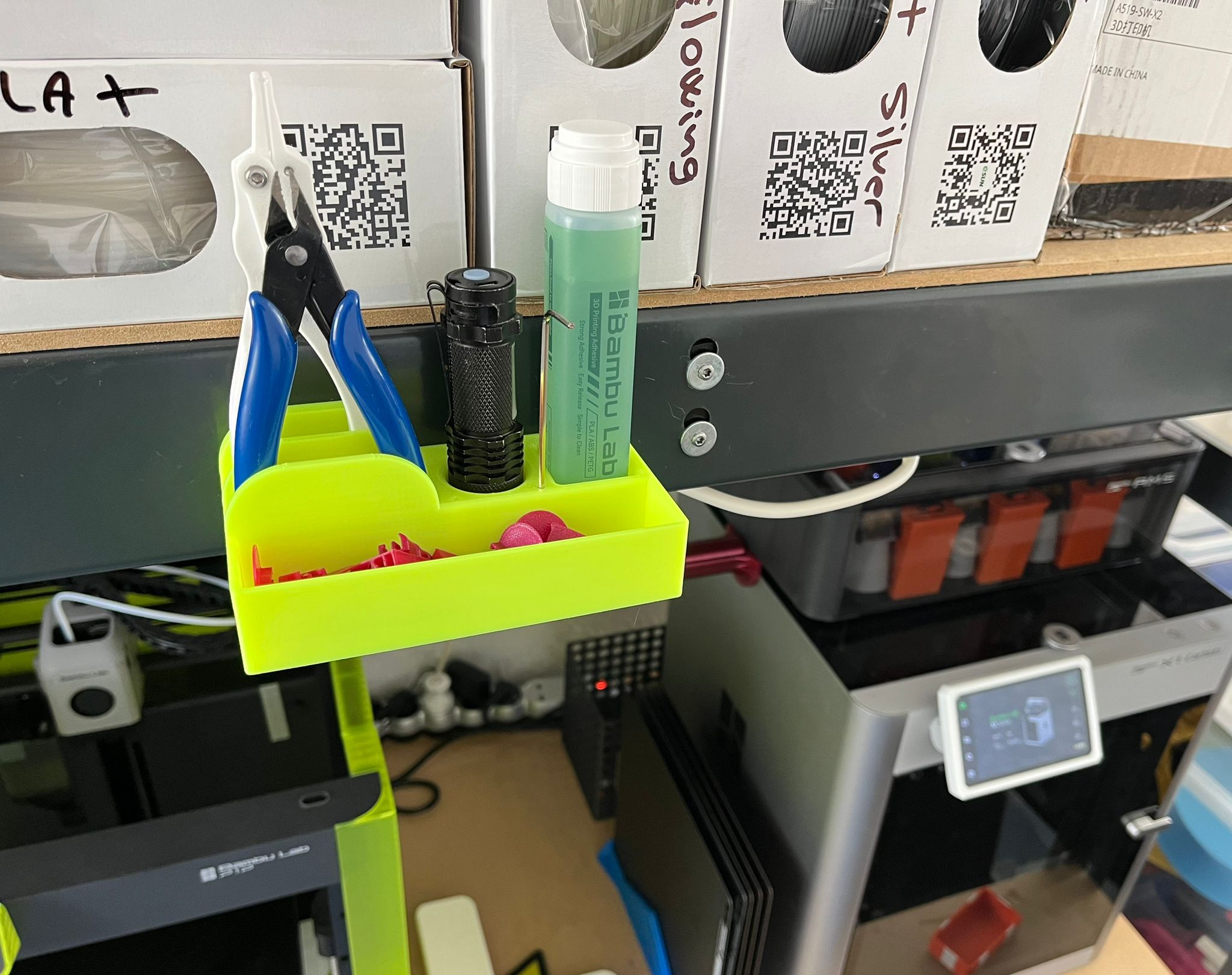 Bambu Tool Holder with 10x2mm Magnet Insert v7 by 3D Print Fun ...