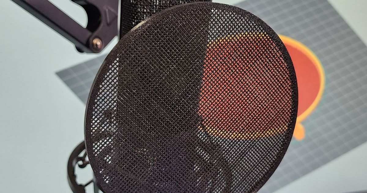 Microphone Pop Screen by 3dprintifer | Download free STL model ...