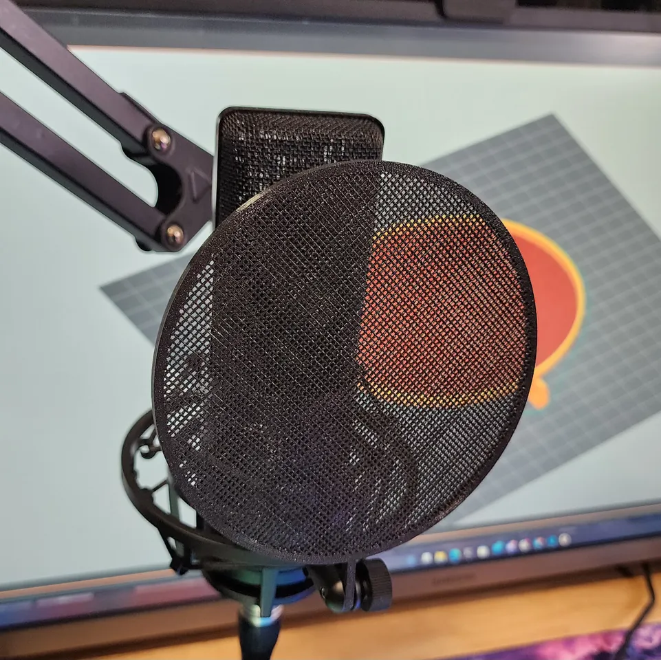 Microphone Pop Screen by 3dprintifer | Download free STL model ...
