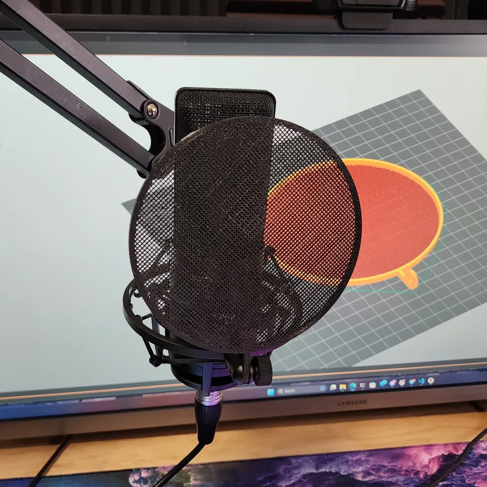 Microphone Pop Screen by 3dprintifer | Download free STL model ...