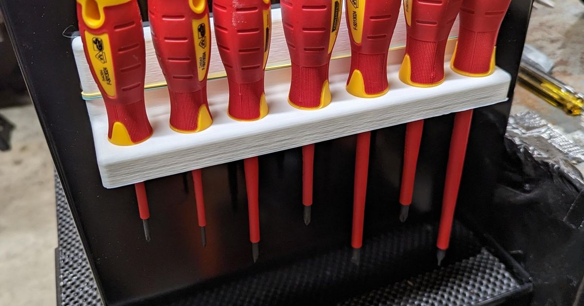 Insulated Screwdriver Holder / Rack - Magnetic by Frank G | Download ...