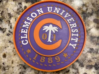 Clemson ring coaster by SR22pilot | Download free STL model ...