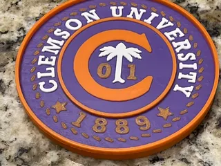 Clemson ring coaster by SR22pilot | Download free STL model ...