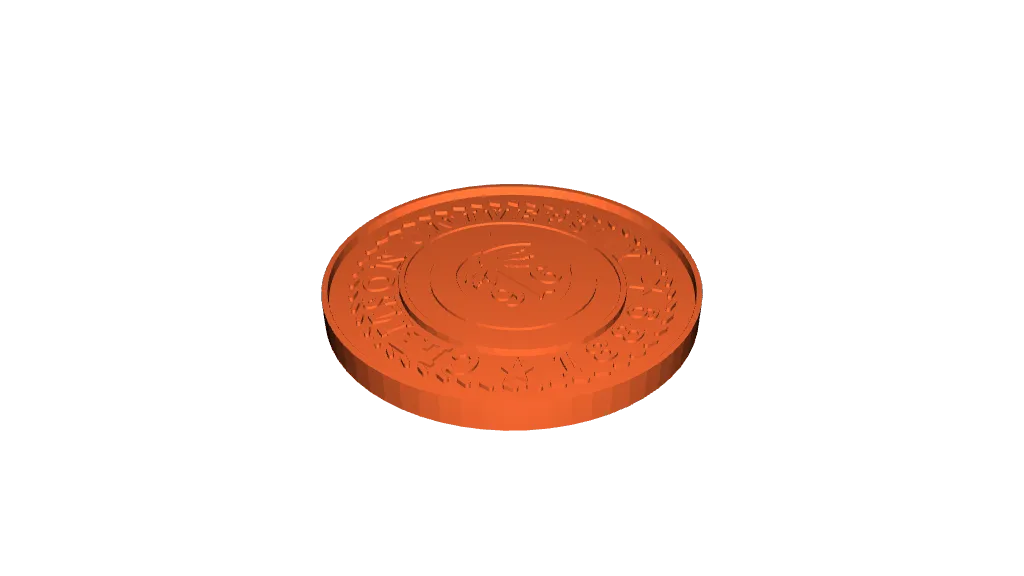 Clemson ring coaster by SR22pilot | Download free STL model ...