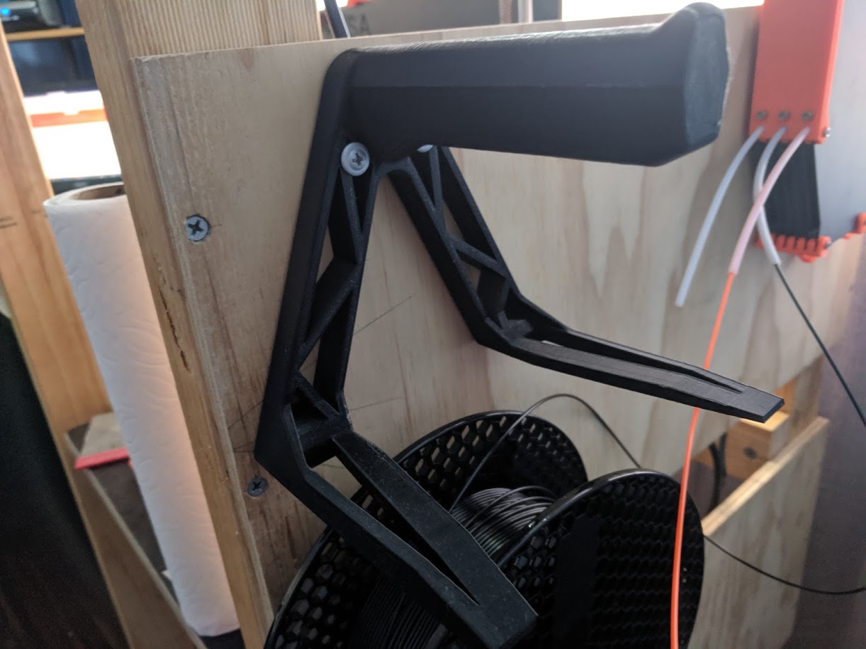 Simple Bench Top or Side Mount Filament Holder - One Piece by S3DP ...