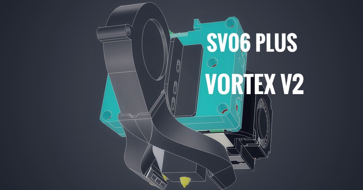 SV06 PLUS Vortex V2 Adjustable Cooling & LED System by 3DPrintDemon ...