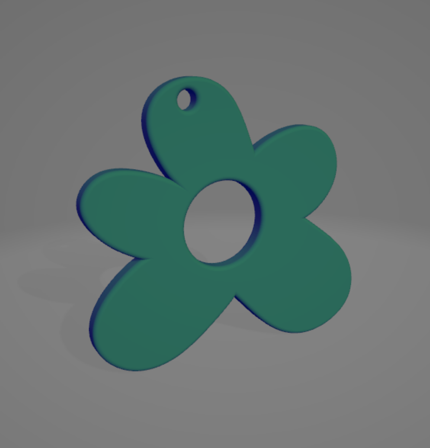 Flower Keychain by Dlux Brand | Download free STL model | Printables.com