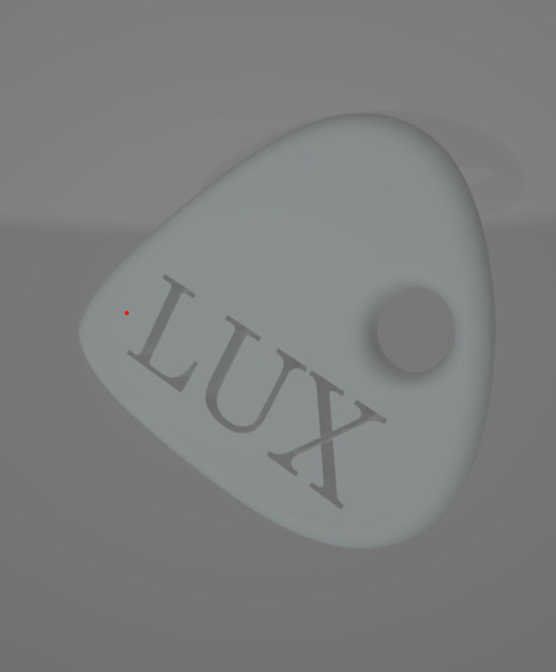 LUX Band Guitar Pick Keychain by Dlux Brand | Download free STL model ...