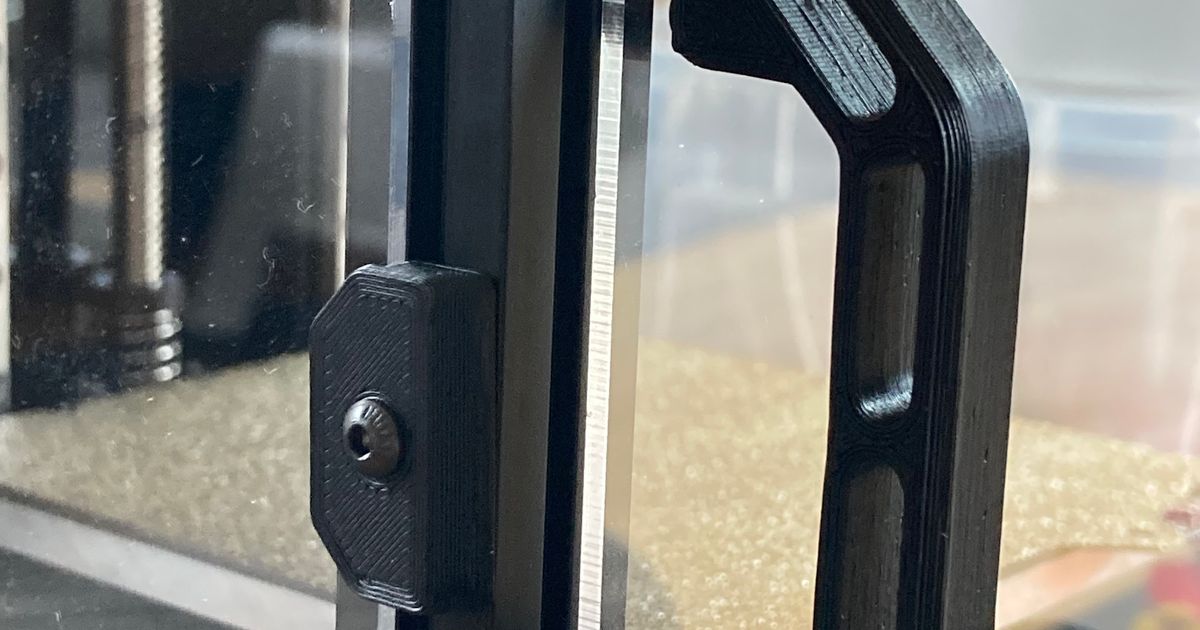 VORON V0.2 Door handle with nut traps to screw in for fysetc kit 0.1 by ...