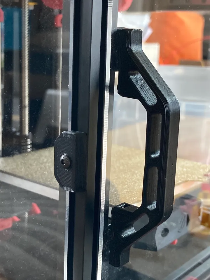 VORON V0.2 Door handle with nut traps to screw in for fysetc kit 0.1 by ...
