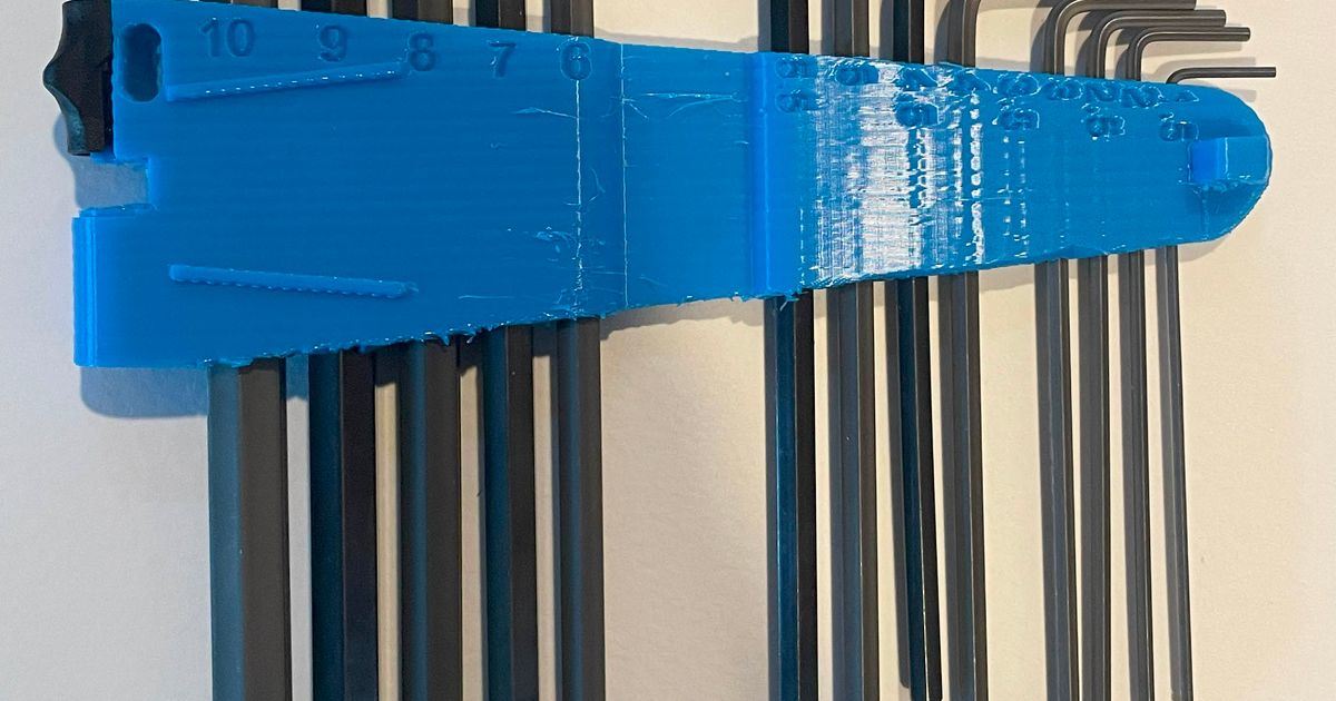 Hex Wrench / Allen Key Foldable Holders Metric & SAE by cwennet | Download free STL model ...