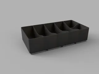 Gridfinity charger holder (4x2) by Gergo Koppany | Download free STL model | Printables.com