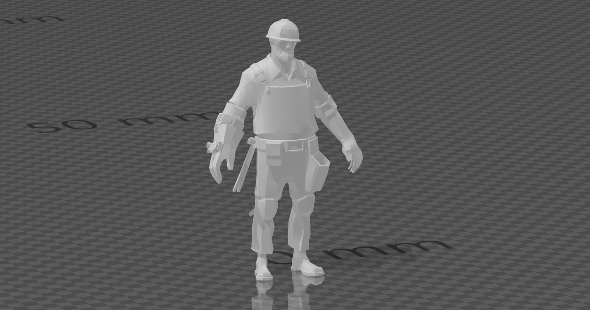 Engineer from TF2 by #1Primate | Download free STL model | Printables.com