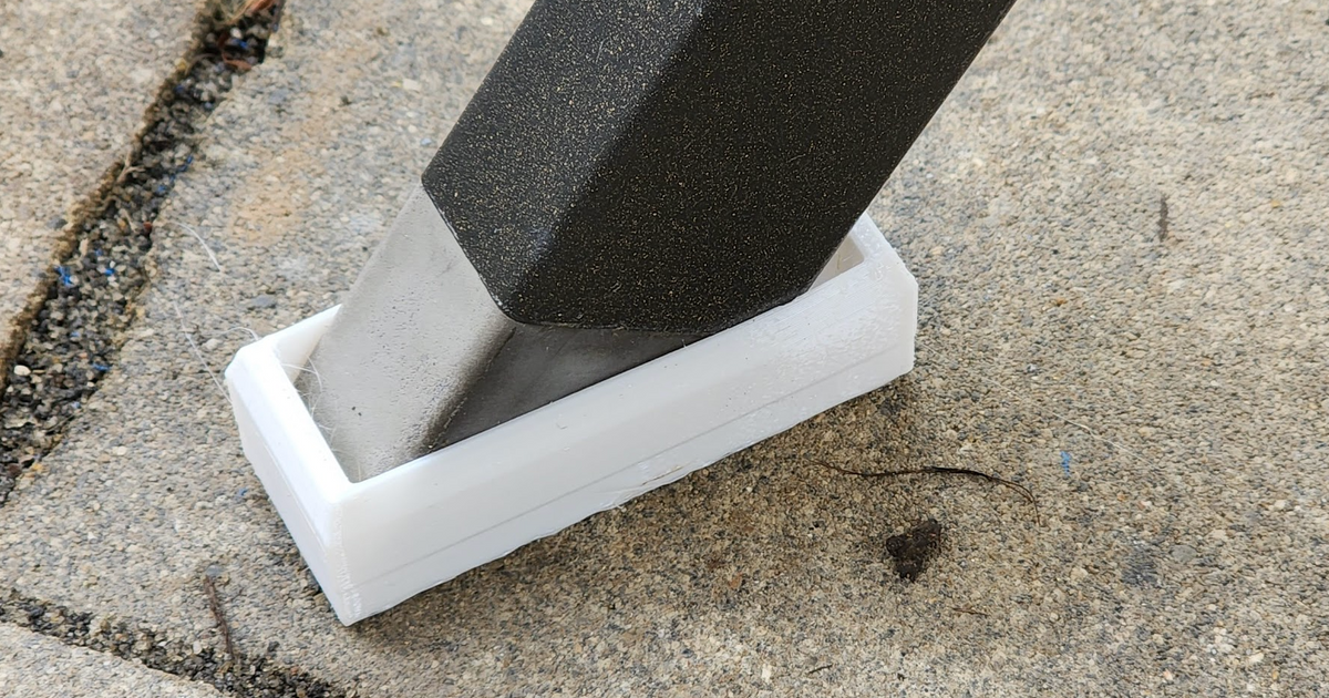 Outdoor Dining Table Foot Cover by DeckerEgo | Download free STL model ...