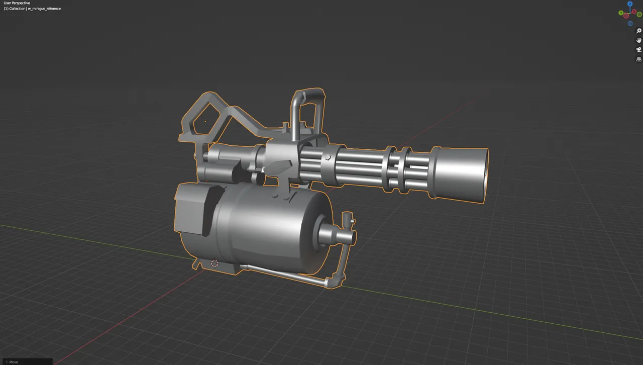 Heavy's Minigun from TF2 by #1Primate | Download free STL model ...