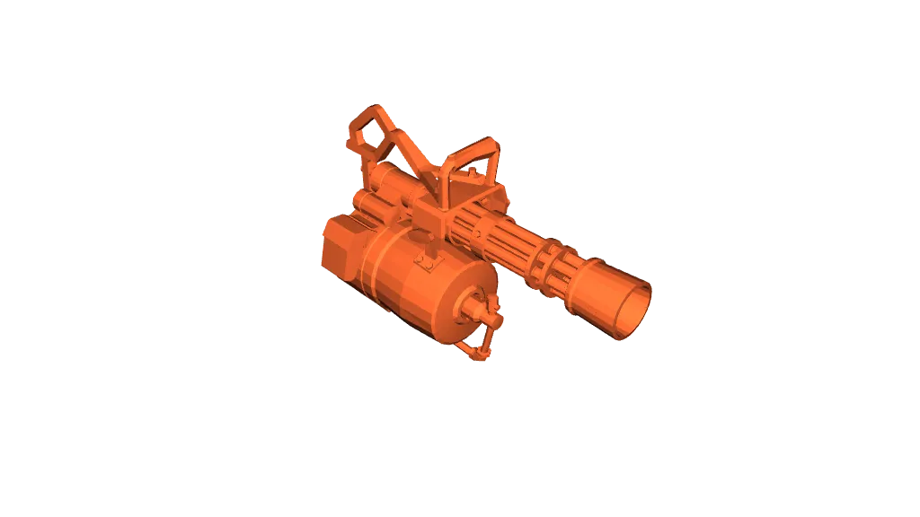Heavy's Minigun from TF2 by #1Primate | Download free STL model ...