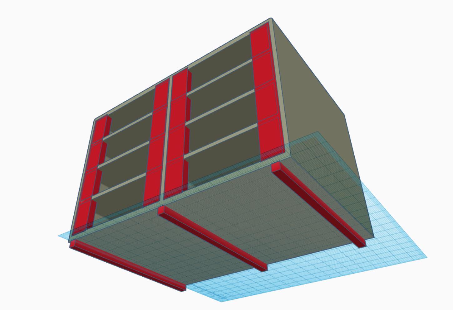 External HDD support w/ clearance rails by gelgoogilly | Download free ...