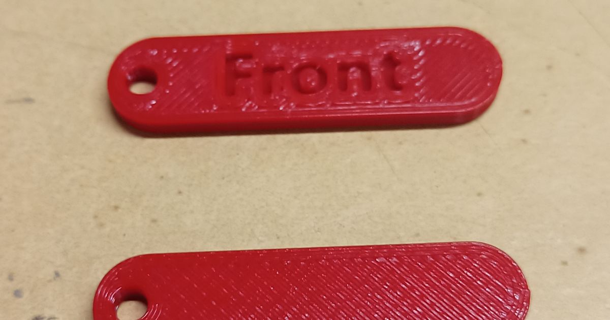 Key Fob Tag by Tom R. | Download free STL model | Printables.com