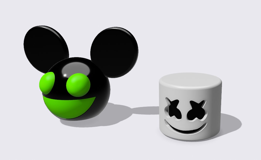 MINI 13: Marshmello and Deadmau5 helmets por Dr Operator | Descargar ...