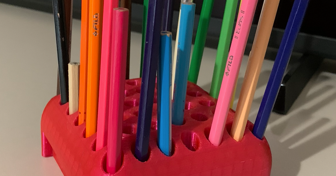 Bring pens and paints - pen holder by M3D | Download free STL model ...