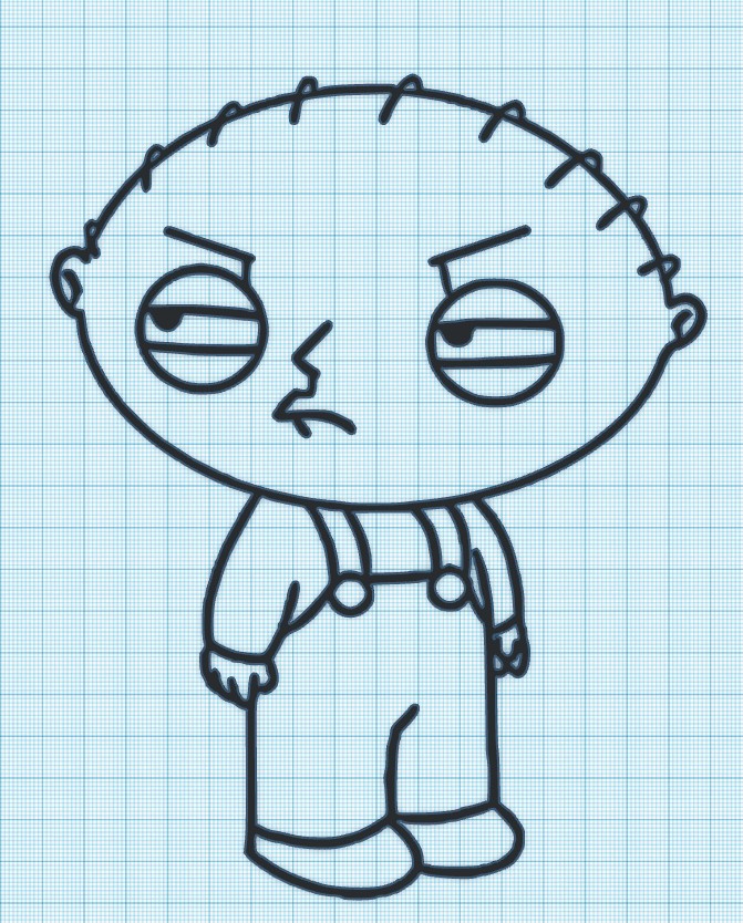 STEWIE - FAMILY GUY - WALL ART by Ogama Industries | Download free STL ...