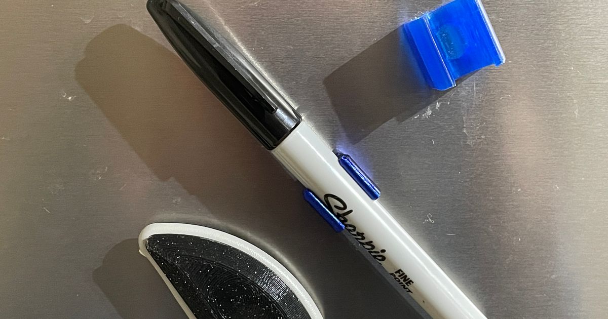 Fridge Magnet holder for Sharpie or Parcelmate textas by Martin_au ...