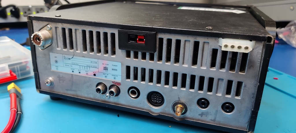 Icom IC-718 Anderson power pole conversion by Lunchbox | Download free ...
