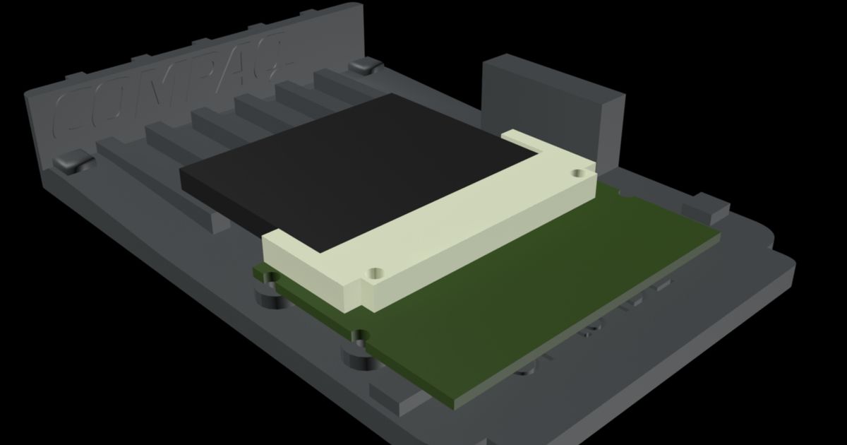 Compaq Armada 7800 CF/HDD Adapter by Legacy_Micro | Download free STL ...
