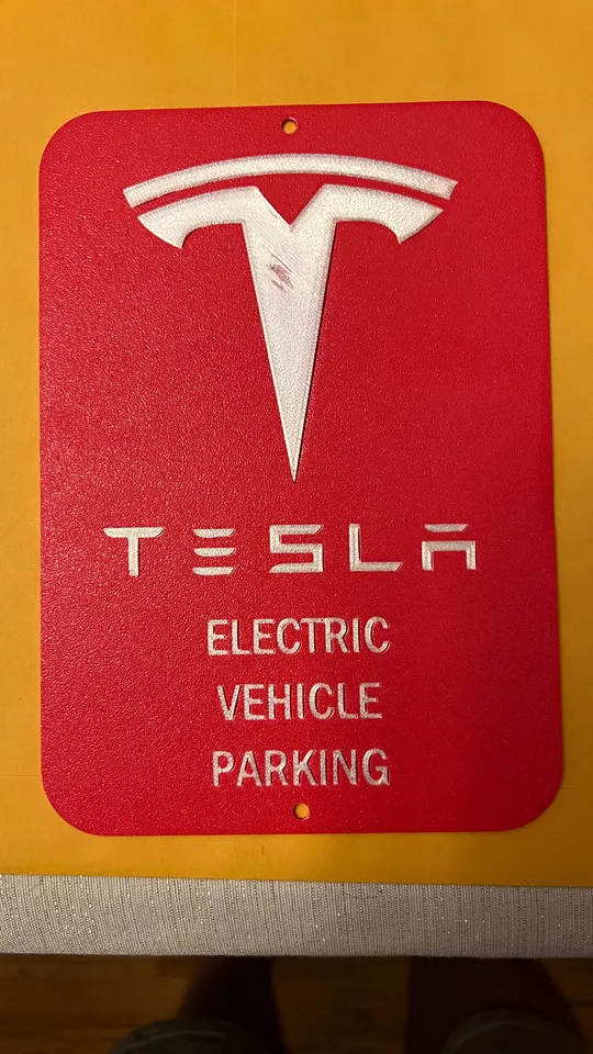 Tesla Parking Sign by Mike Thomas | Download free STL model ...