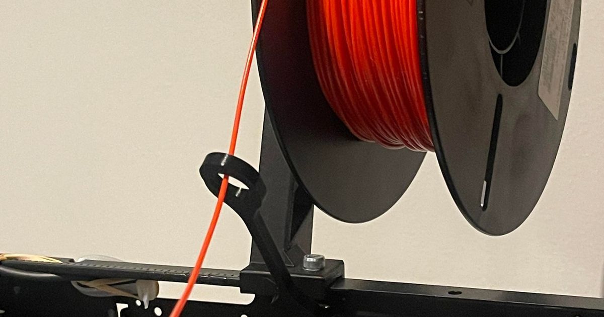 BambuLab P1P - Filament Guide for Top Mounted Spool by DaVinki ...