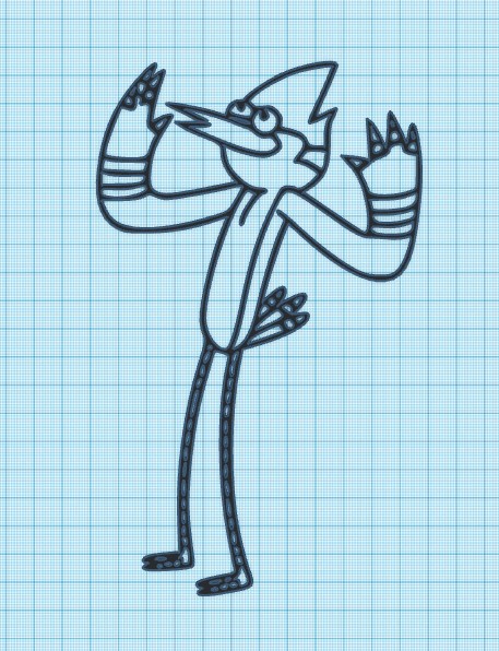 MORTICI - REGULAR SHOW - WALL ART by Ogama Industries | Download free ...