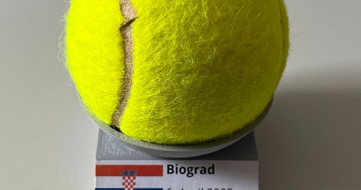 Tennis Ball Stand with place for captions by cbreiteneder | Download ...