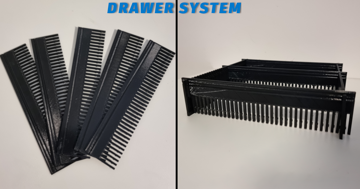 Drawer system by Kay | 3D Models | Download free STL model | Printables.com