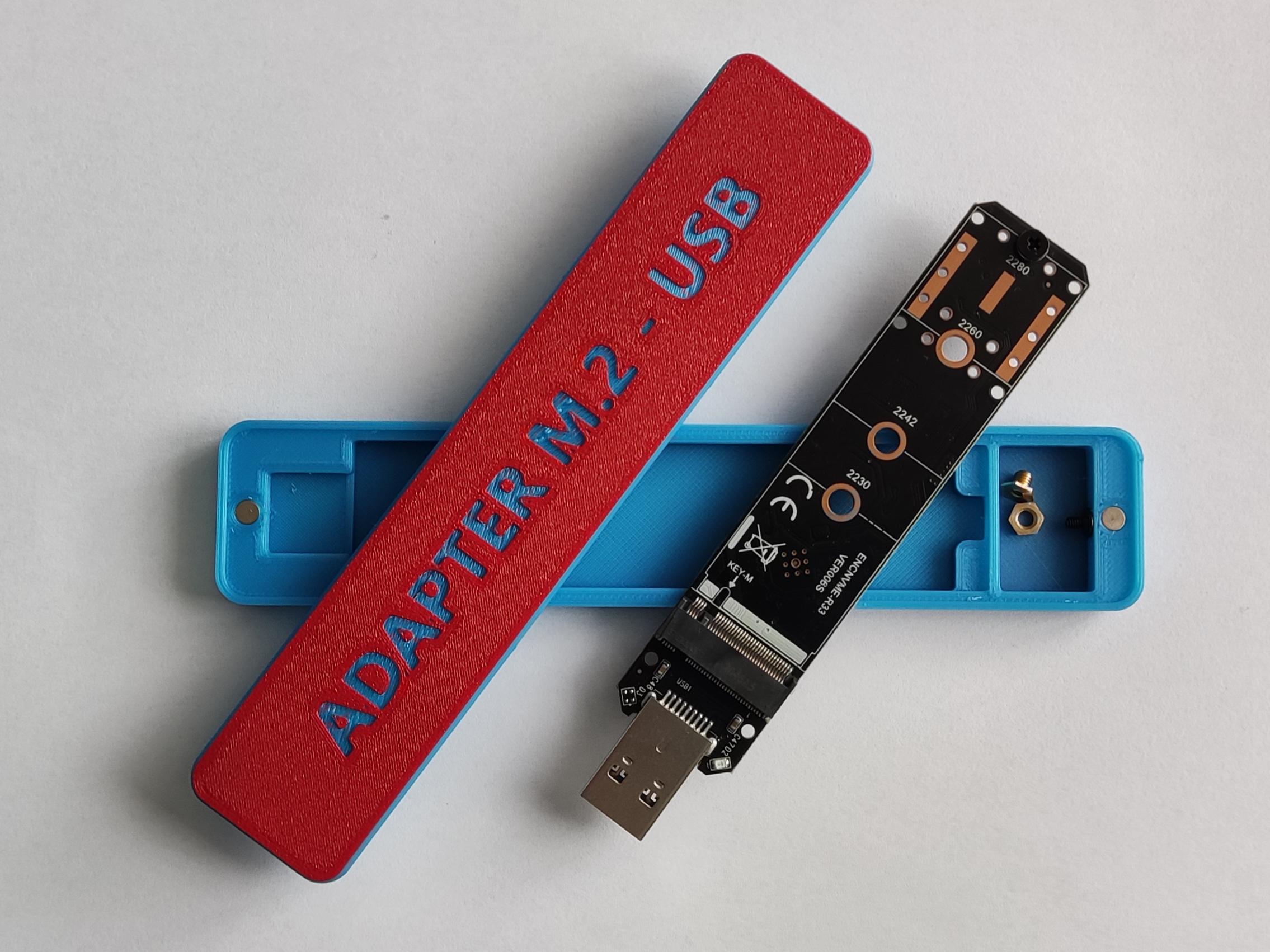 Box for Adapter M.2 to USB by Wojciech Kawa | Download free STL model ...