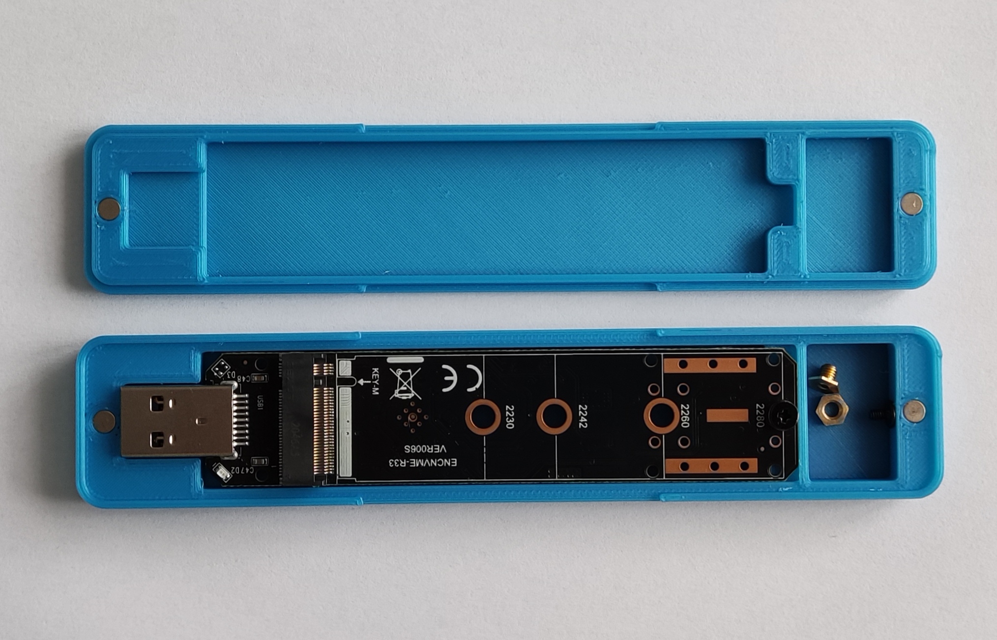 Box for Adapter M.2 to USB by Wojciech Kawa | Download free STL model ...