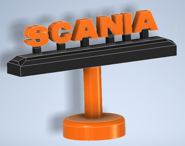 Scania logo dekorace by Rouby | Download free STL model | Printables.com