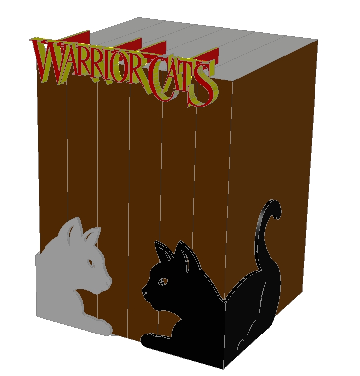 Cat bookends /Warrior Cats series by 4kicks | Download free STL model ...
